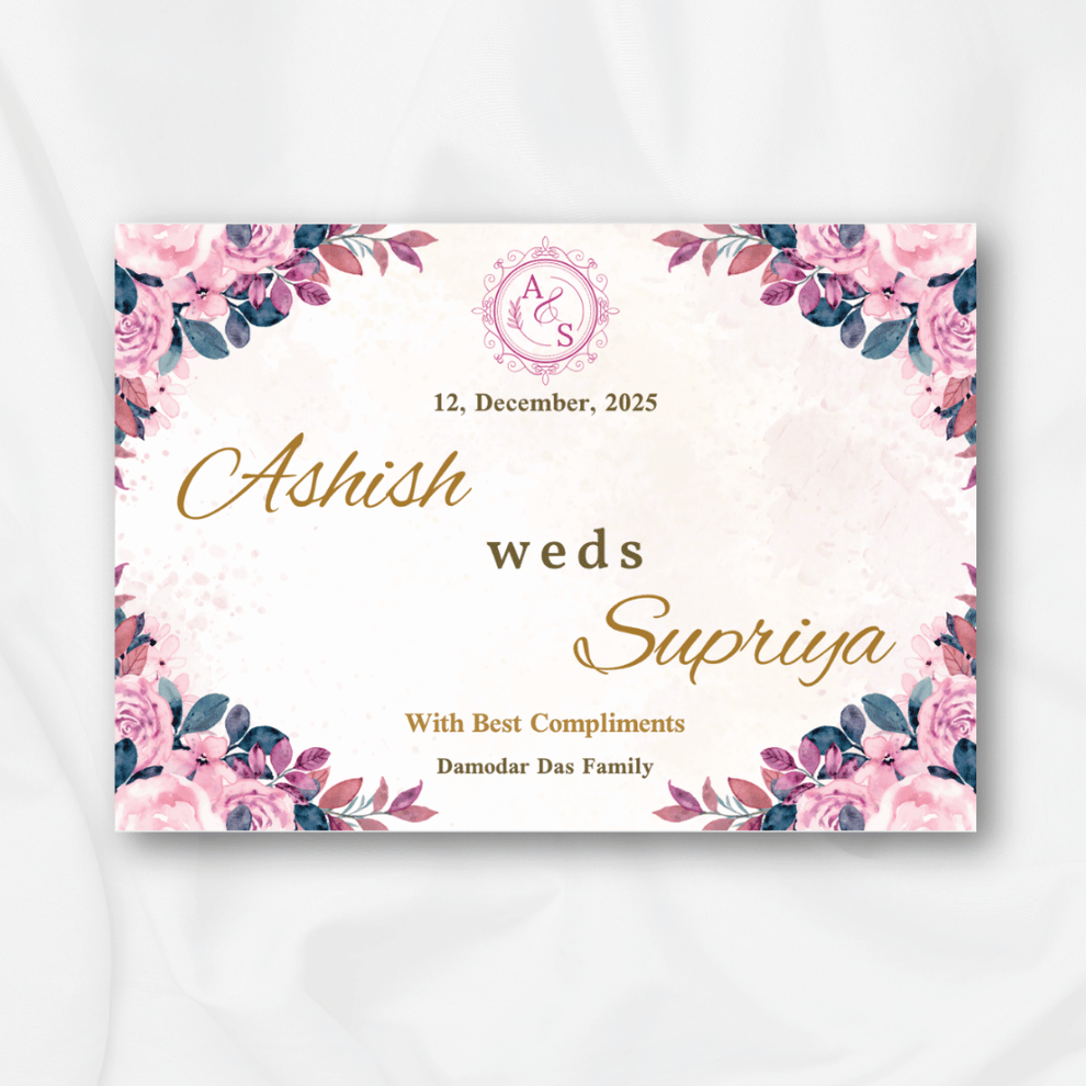 Pink Floral Wedding Car Sticker – Nyota.shop